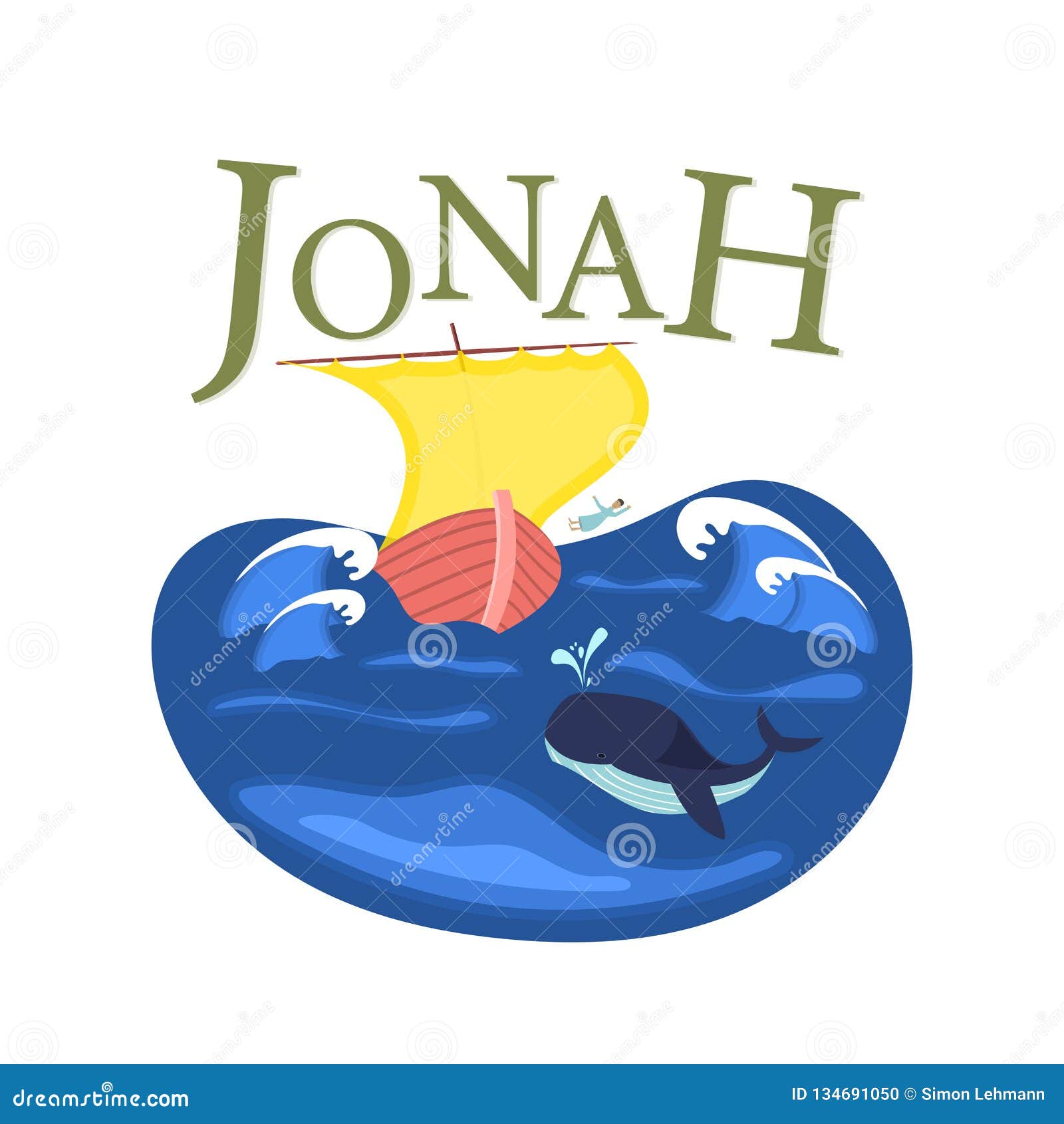 Jonah Jonas Old Testament Bible Tale Inside The Cachalot Whale Big Fish ...