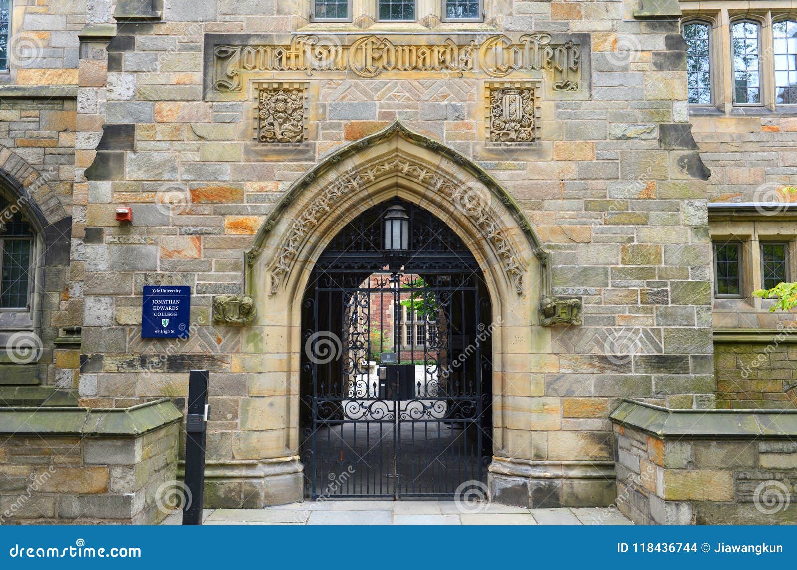 Jonathan Edwards College Yale University, CT, USA Arkivfoto - Bild av ...