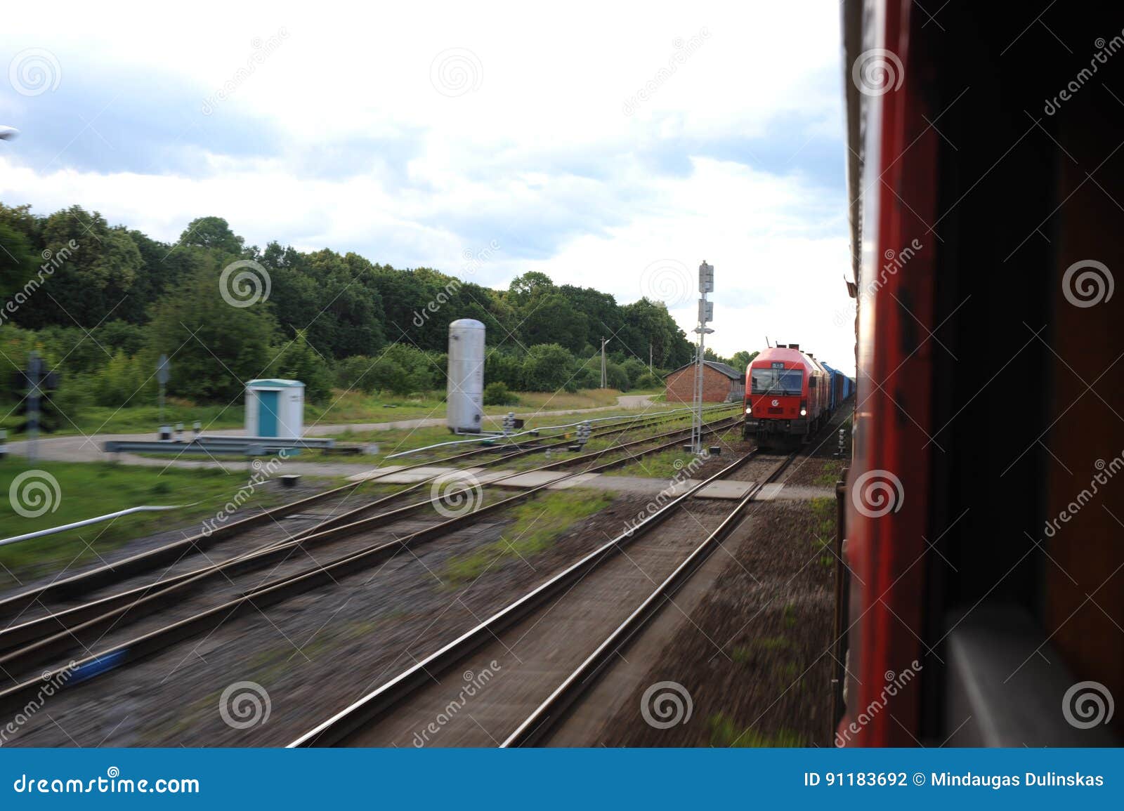 JONAVA, LITHUANIA - JUNE 26, 2011: Lithuania Railway Network and Track ...