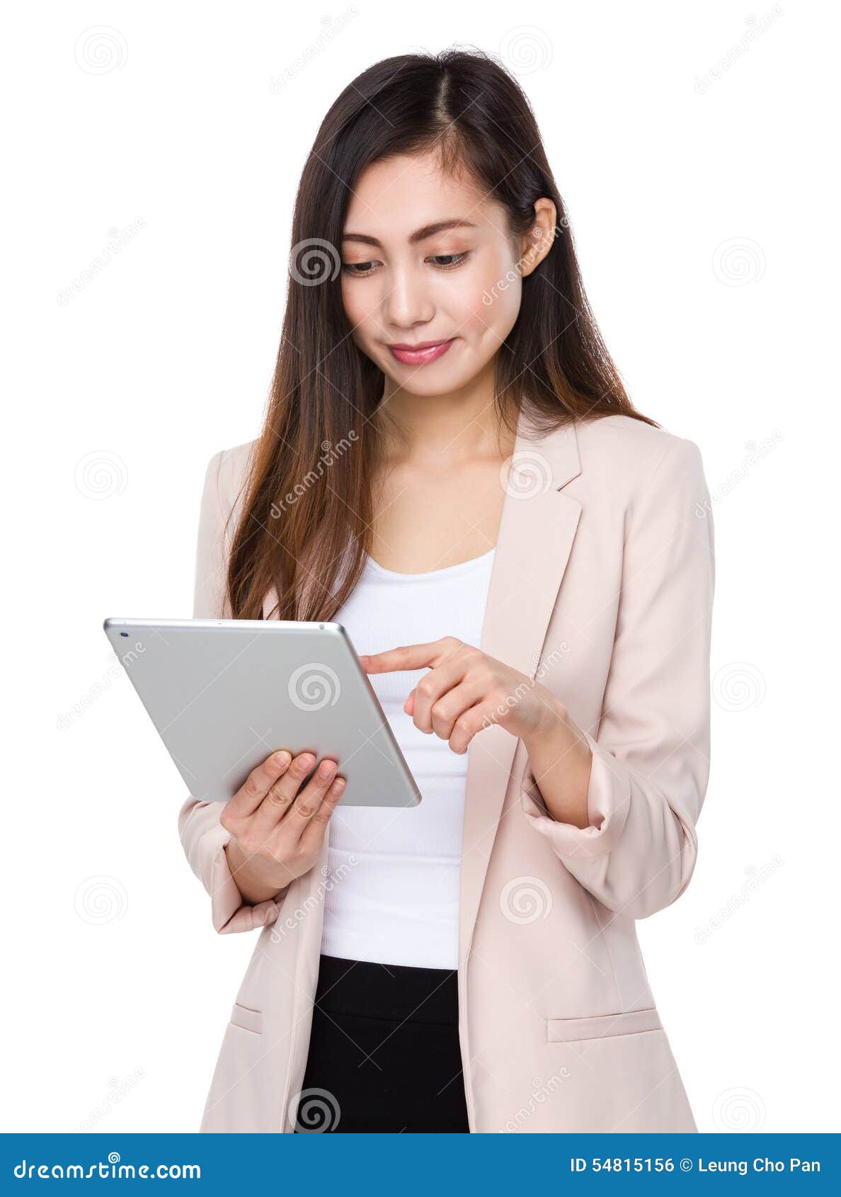 Jong Onderneemstergebruik Van Tablet Stock Foto - Image of indonesisch ...