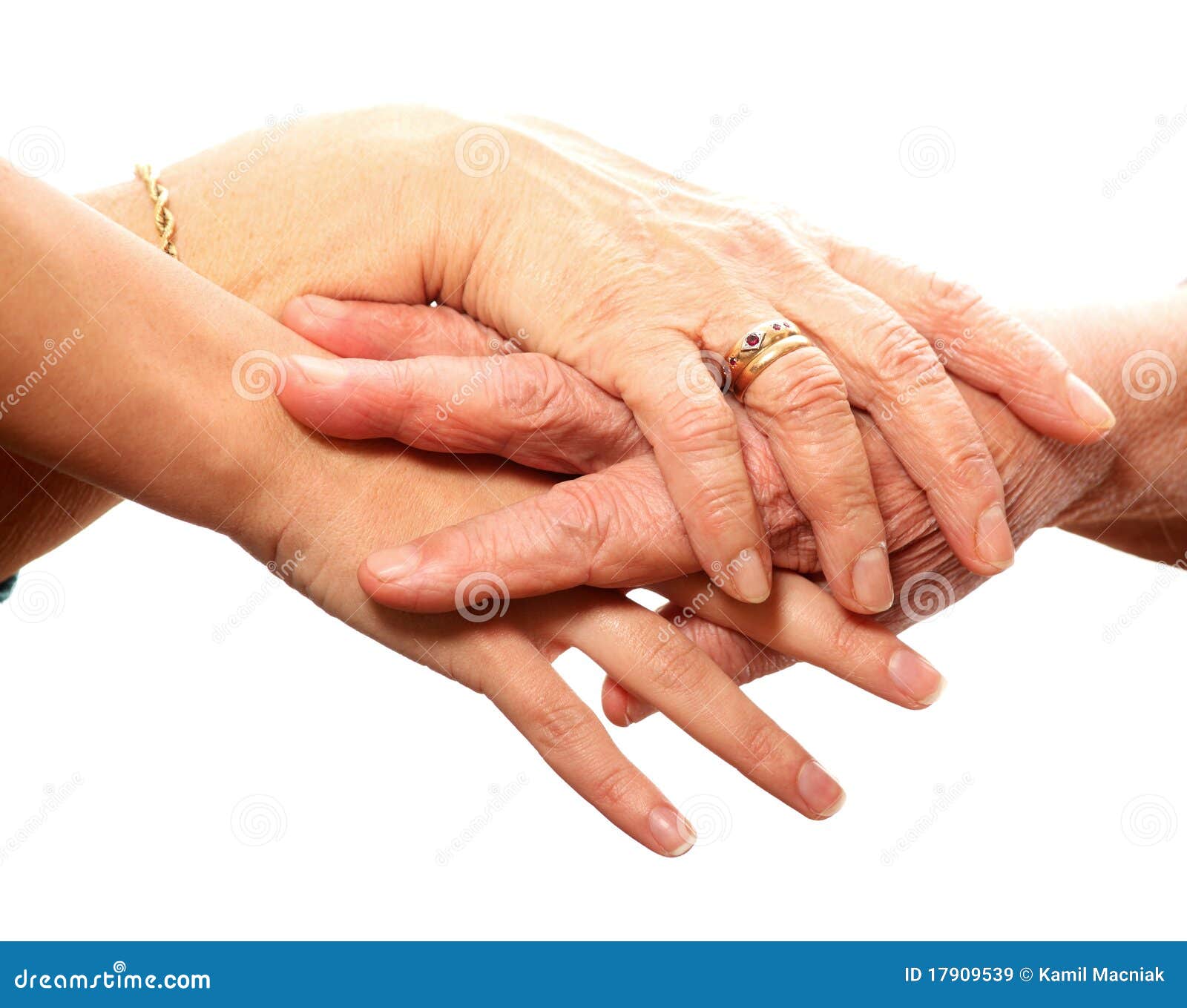 Jonge en oude handen stock afbeelding. Image of verzorging - 17909539