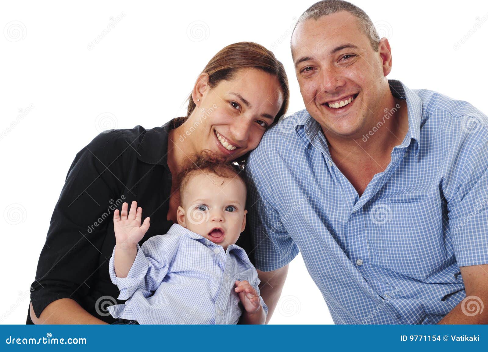 Jonge Familie In De Studio Picture. Image: 9771154
