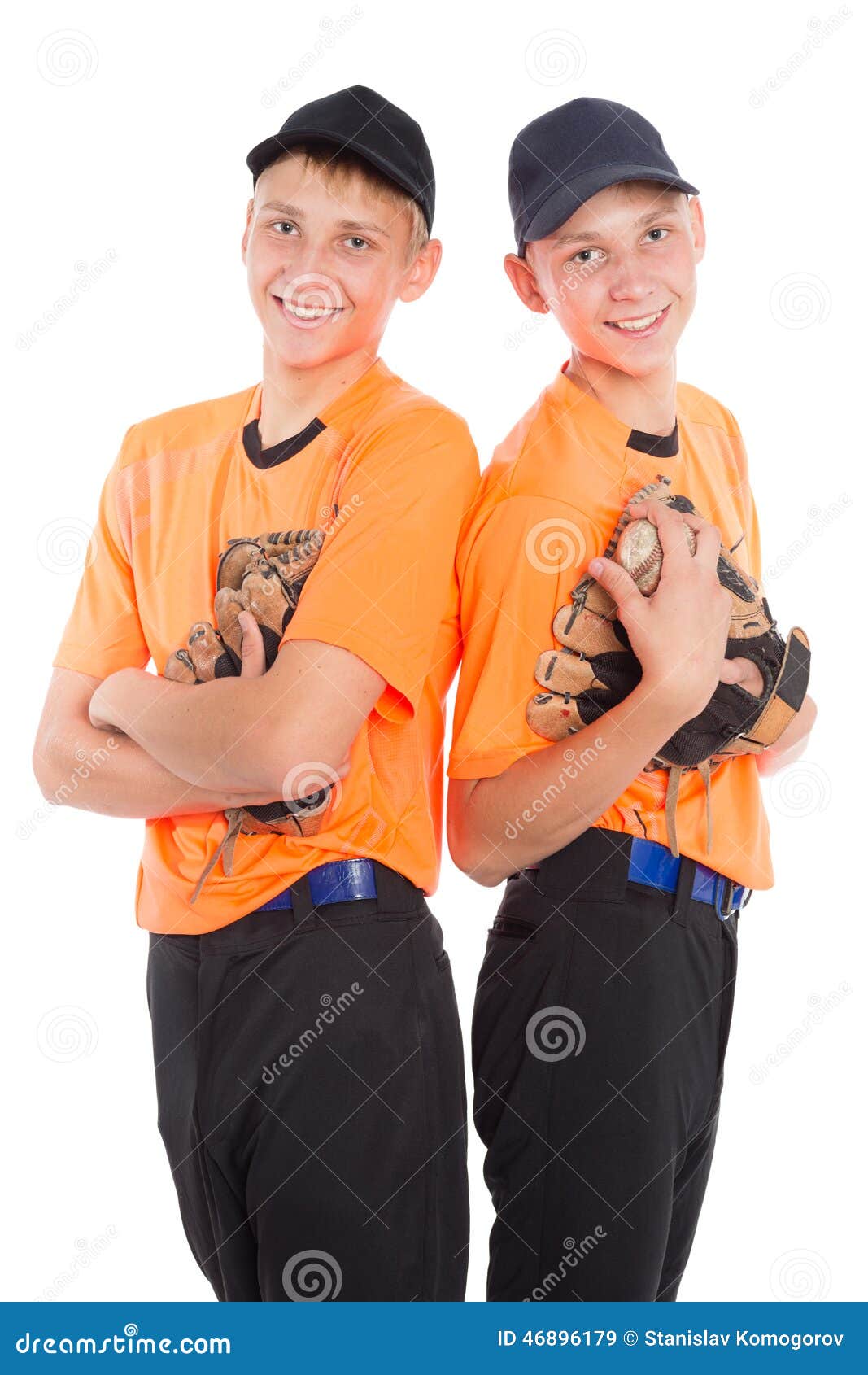 Jonge Jongens in De Vorm Van Een Honkbalspel Stock Afbeelding - Image ...