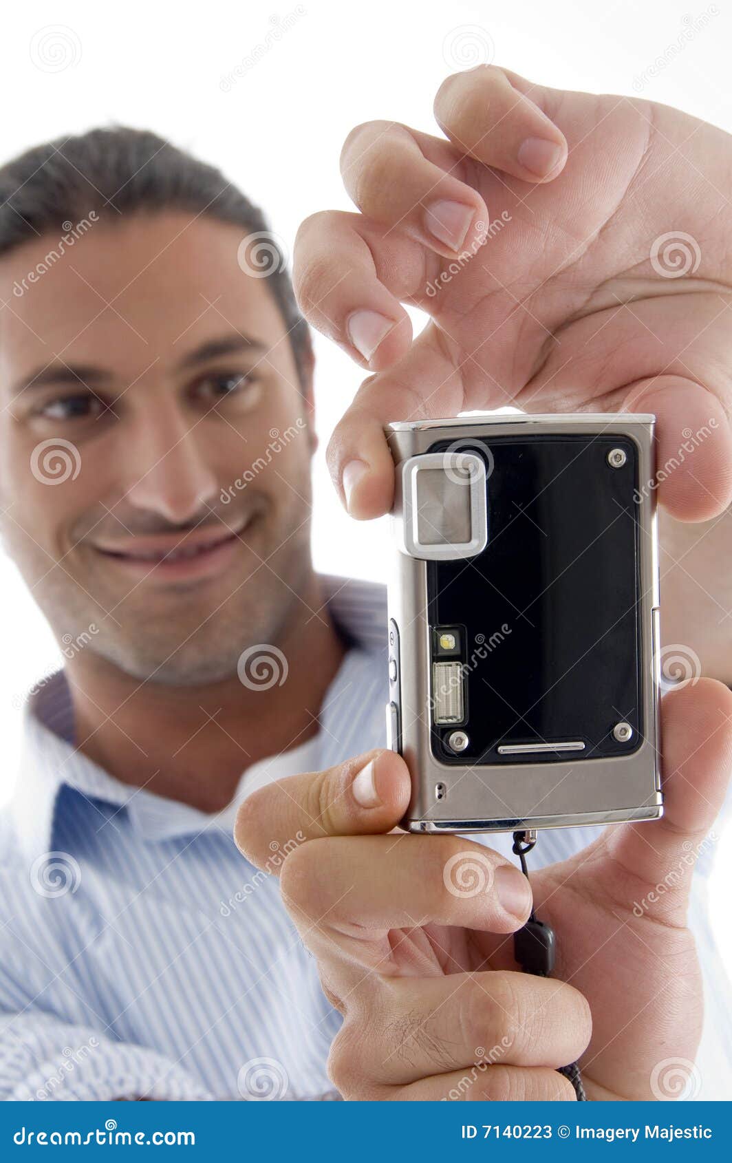 Jonge Knappe Mensen Klikkende Foto Stock Afbeelding - Image of ...