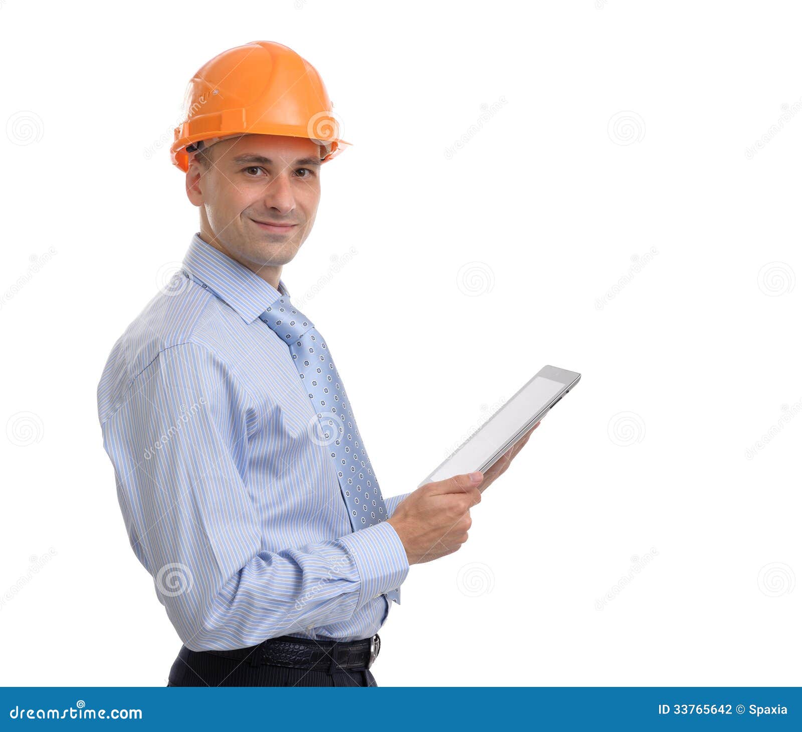 Jonge Mannelijke Architect Die Helm Dragen Stock Foto - Image of beroep ...