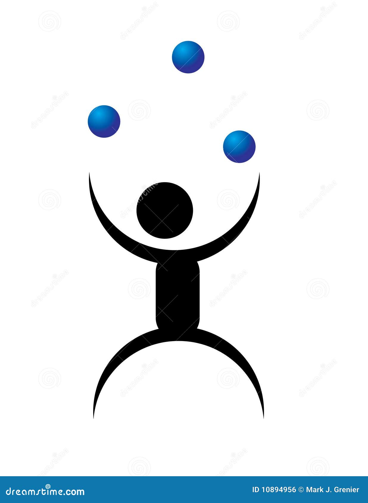 Jongleur vektor abbildung. Illustration von unterhaltung - 10894956