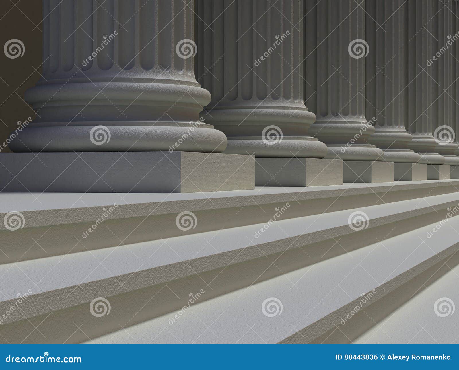 Joniska Kolonner Och Moment Stock Illustrationer - Illustration av ...