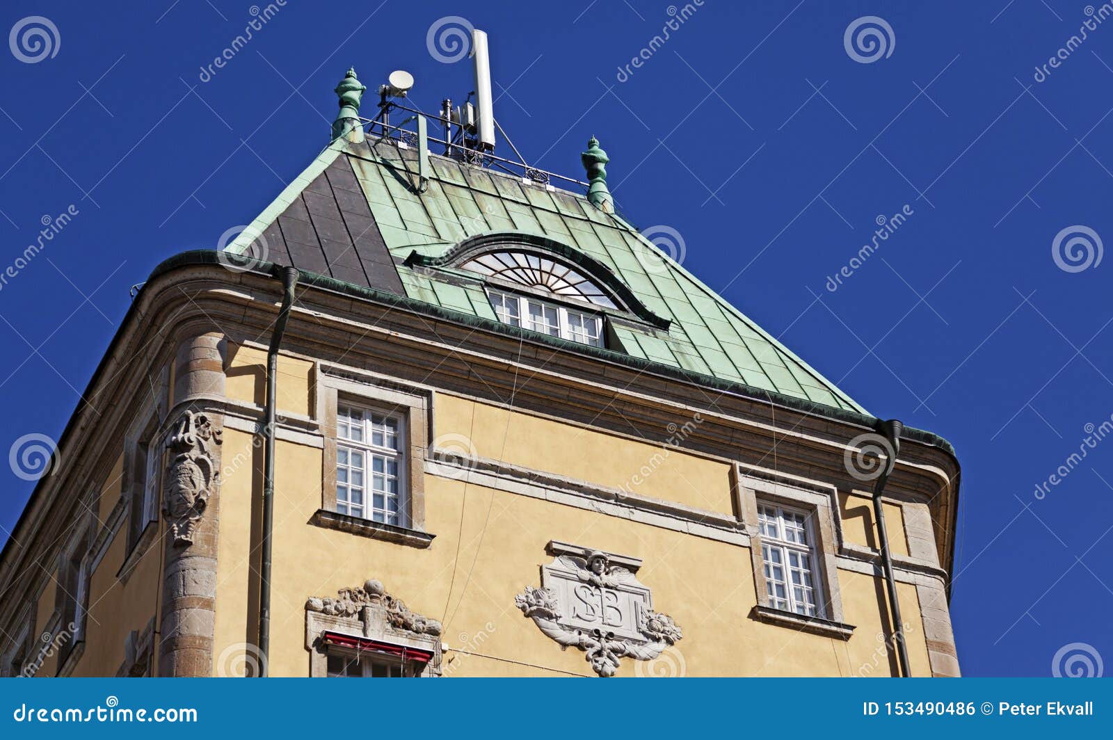 Part of Old Stone House in Jonkoping Editorial Photo - Image of europe ...