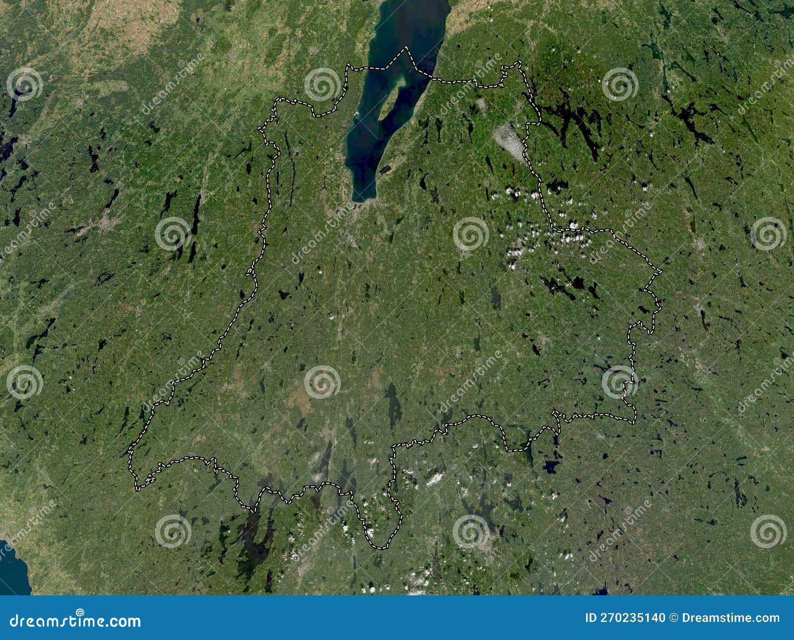 Jonkoping, Sweden. Low-res Satellite. No Legend Stock Illustration ...