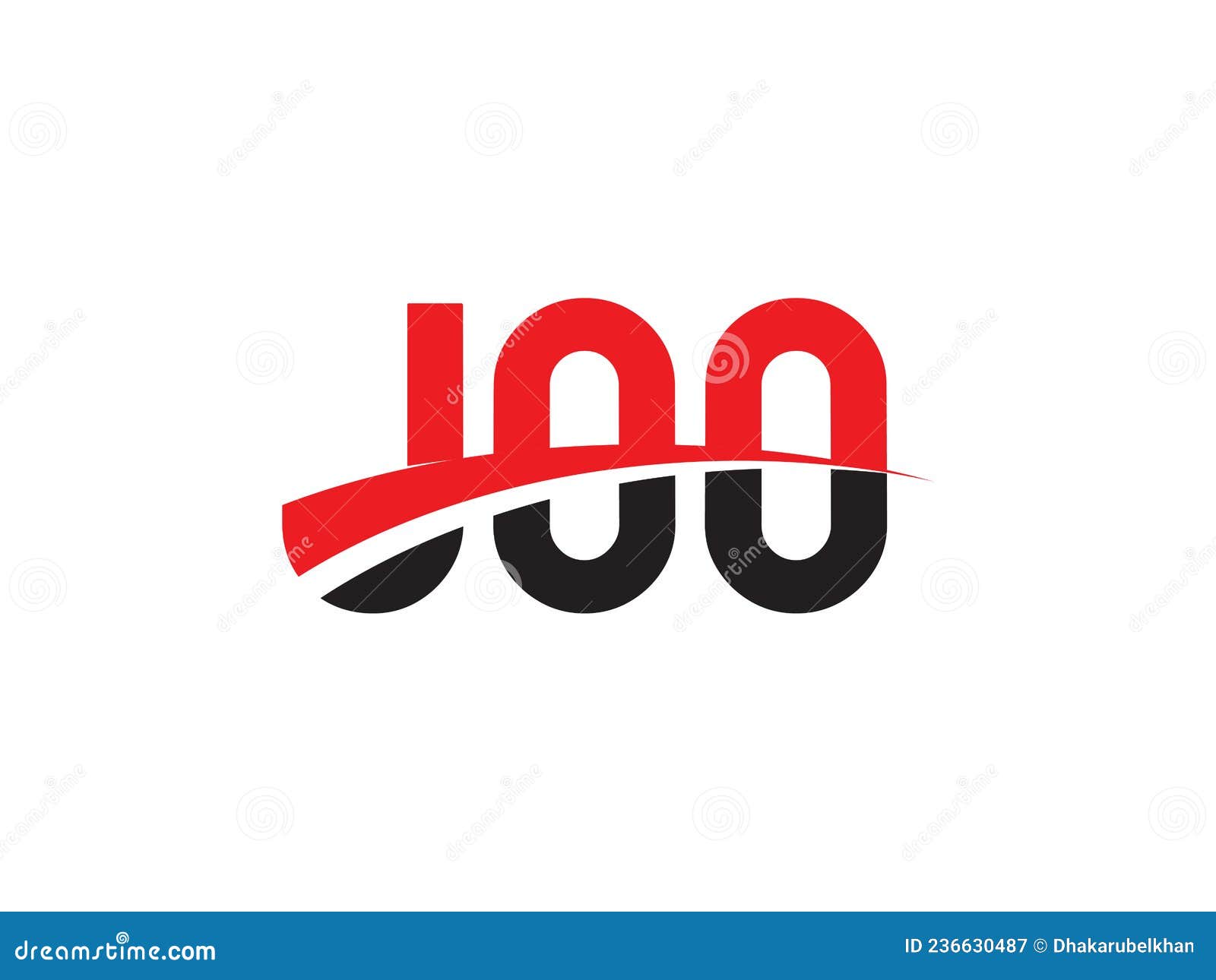 JOO Letter Initial Logo Design Vector Illustration Stock Vector ...