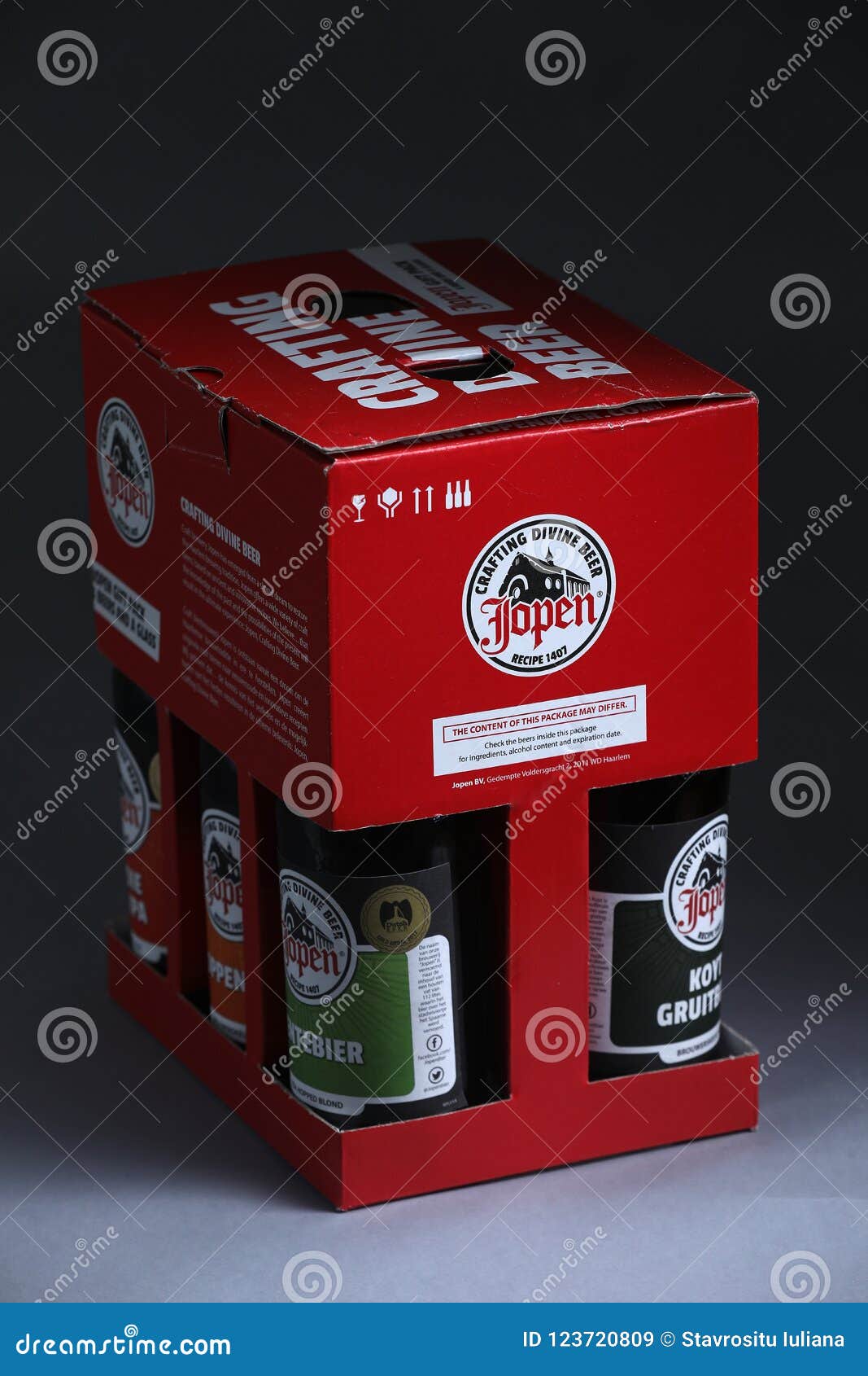 Jopen Pack of Beers, Isolated, Copy Space Editorial Stock Image - Image ...