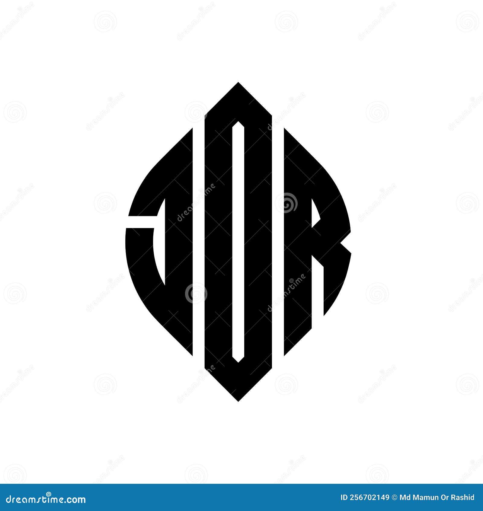 Jor Circle Letter Logo Design With Circle And Ellipse Shape Jor