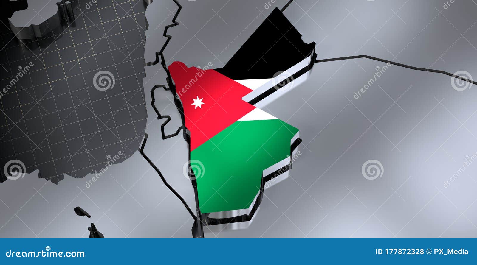 Jordan - borders and flag stock illustration. Illustration of ...