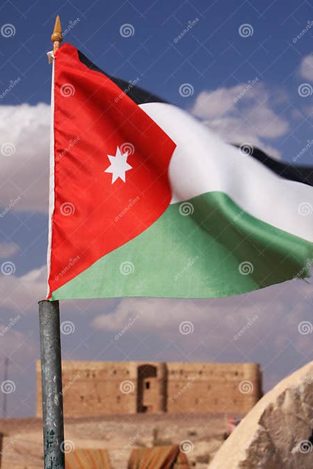 Jordan flag stock image. Image of deserts, historic, culture - 27217573