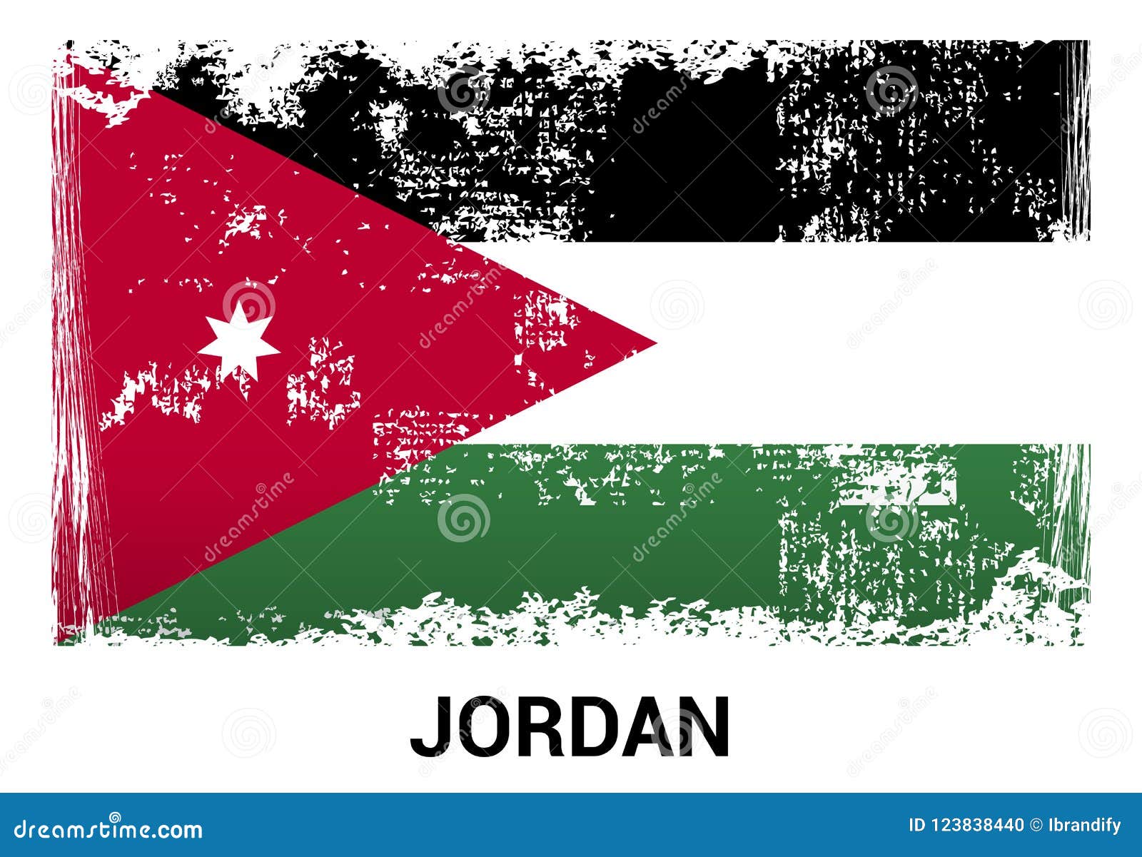Jordan flag design vector stock vector. Illustration of poster - 123838440