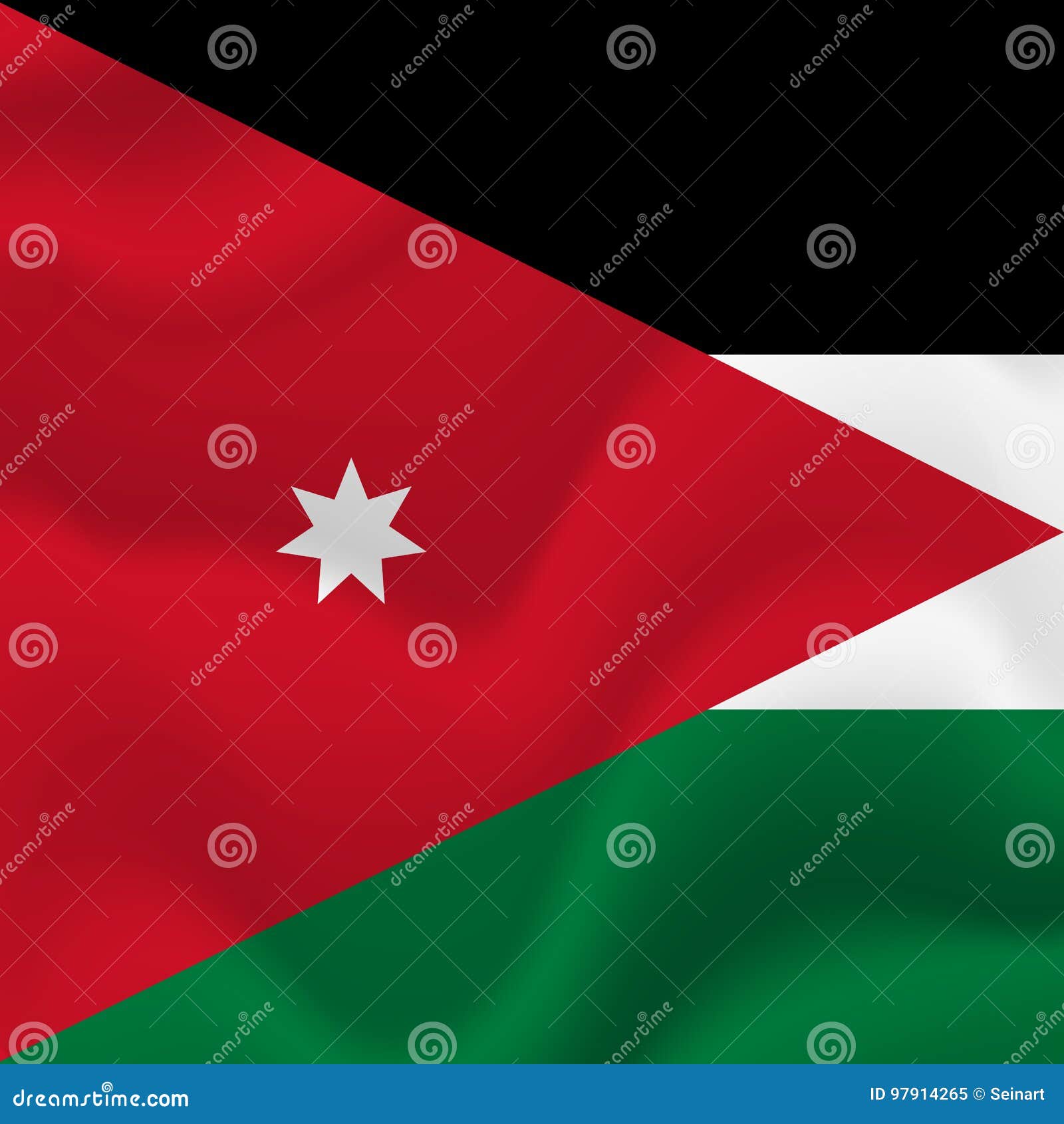 Jordan flag. Vector. stock vector. Illustration of national - 97914265