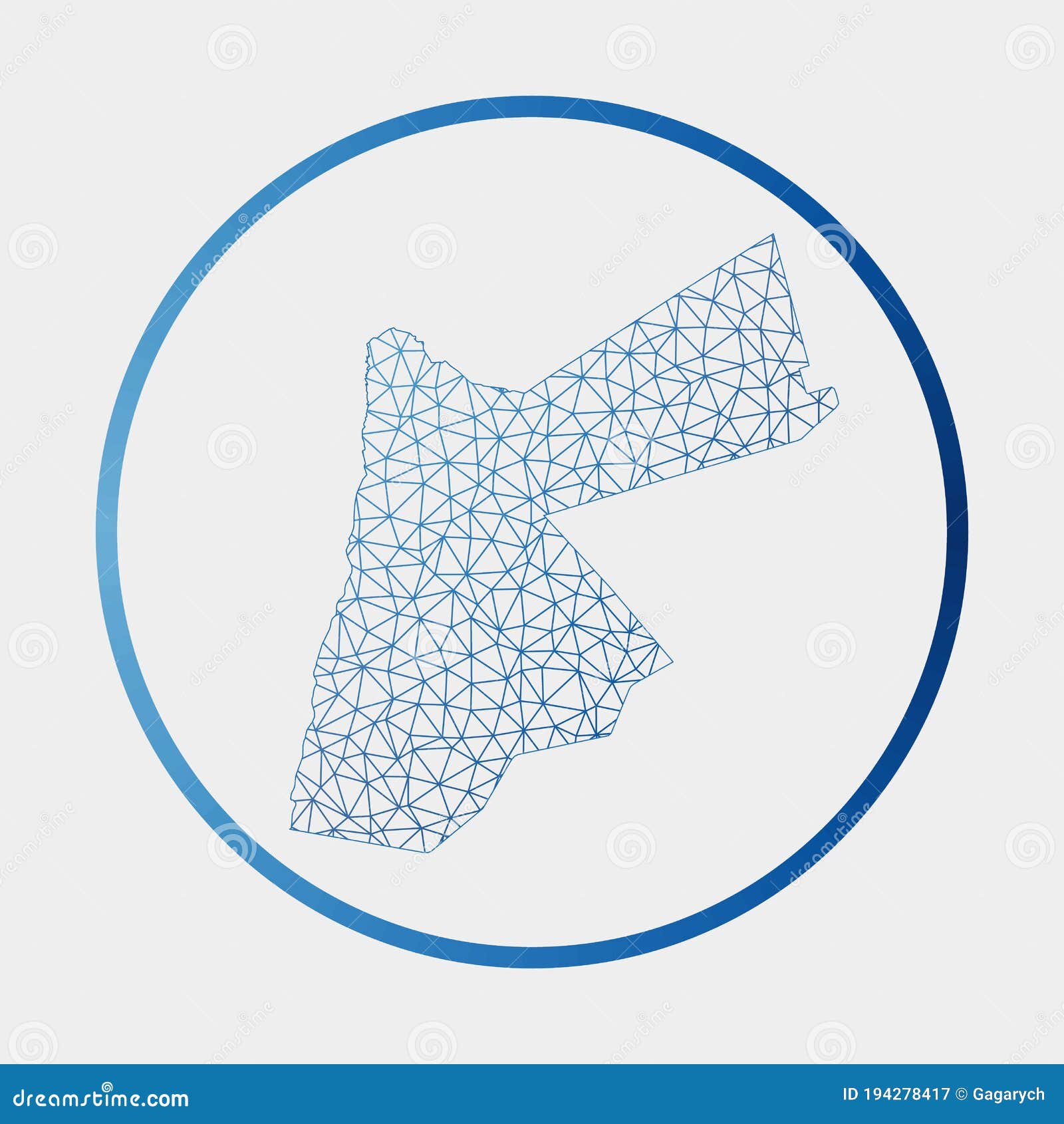 Jordan Map Icon Vector Trendy | CartoonDealer.com #177780854