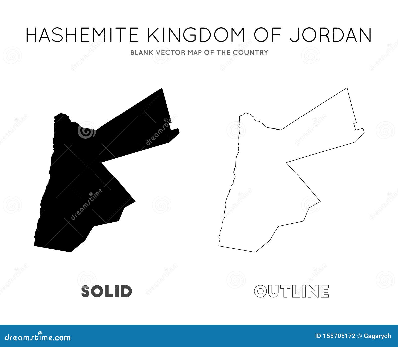 Jordan map. stock vector. Illustration of citizen, detailed - 155705172