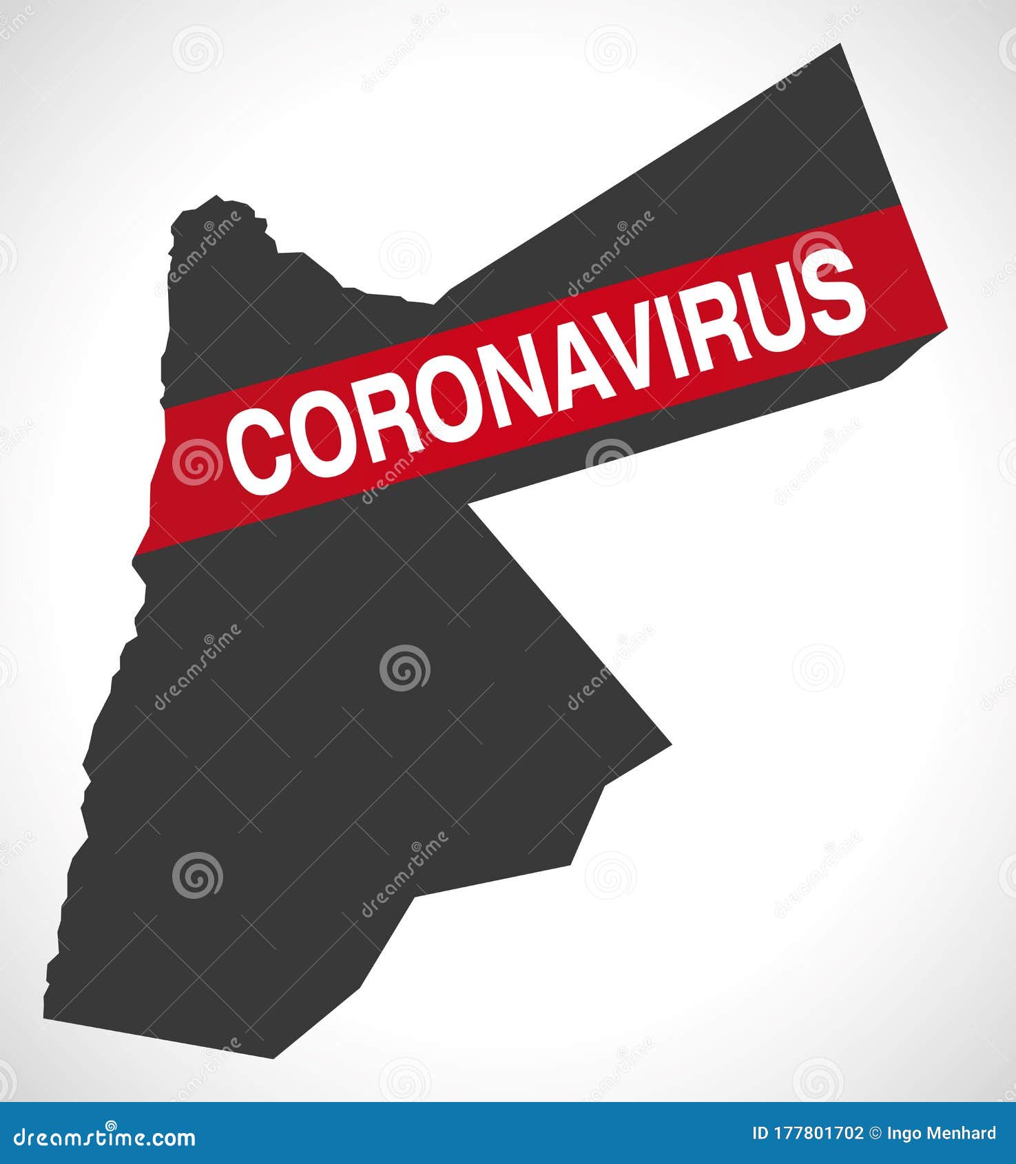 Jordan Map Warning Sign Vector Illustration | CartoonDealer.com #4355556