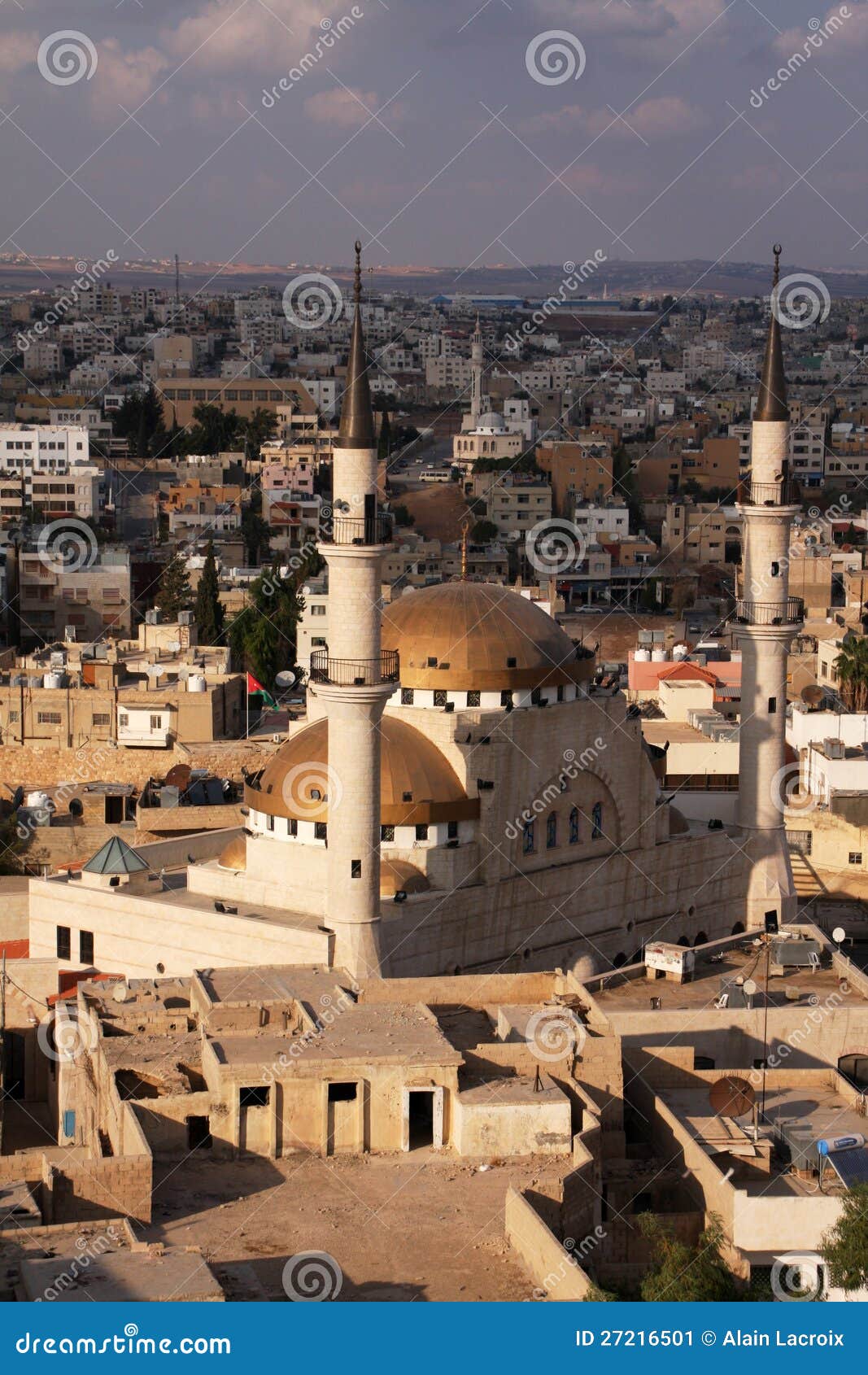 Jordan mosque stock image. Image of house, houses, minarets - 27216501