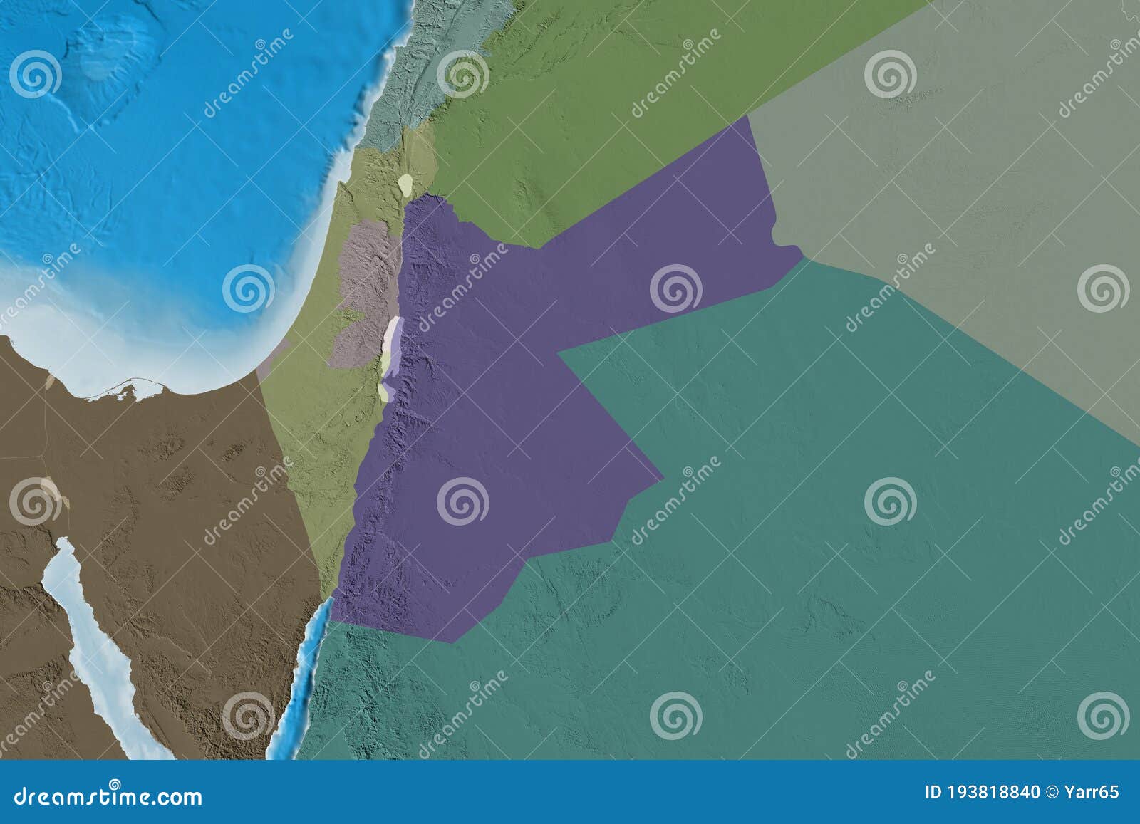 Jordan Neighbourhood. Administrative Stock Illustration - Illustration ...