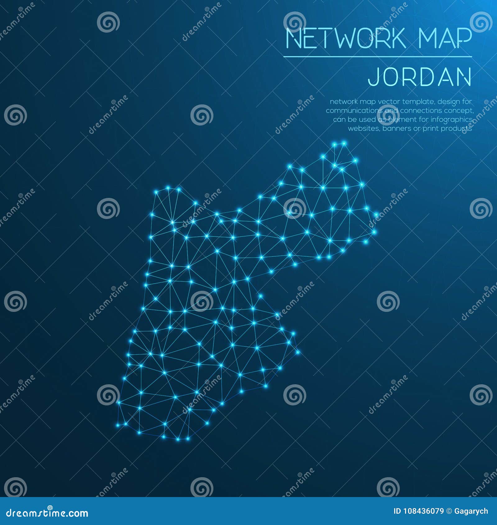 Jordan network map. stock vector. Illustration of connection - 108436079