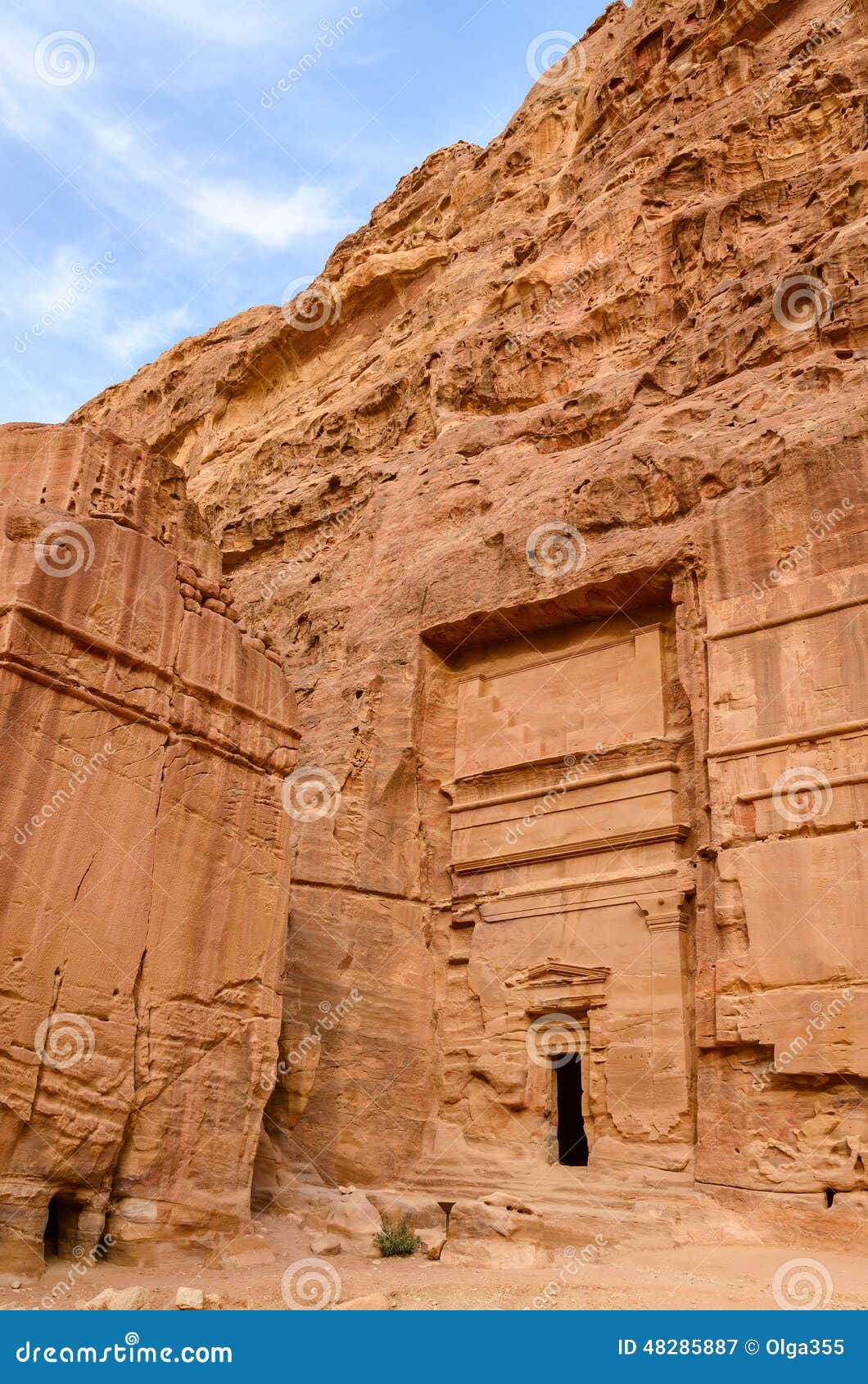 Jordan, Petra, the Ancient City in the Rocks Stock Image - Image of ...