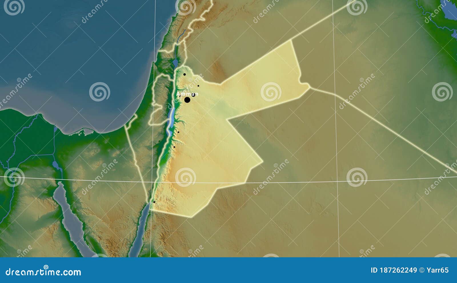 Jordan - Physical. Composition, Borders Stock Illustration ...