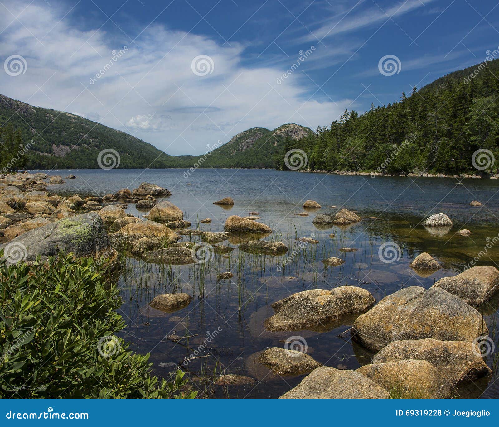 Jordan Pond, Maine stock photo. Image of maine, pond - 69319228
