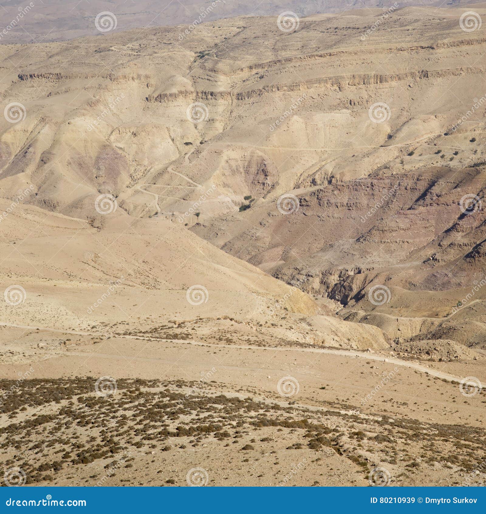 Jordan Rift Valley stock image. Image of desert, rock - 80210939