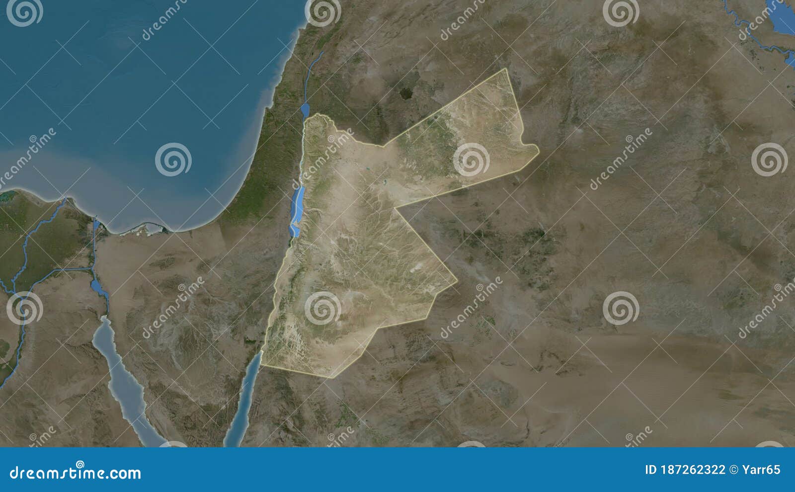 Jordan - Satellite. Composition Stock Illustration - Illustration of ...