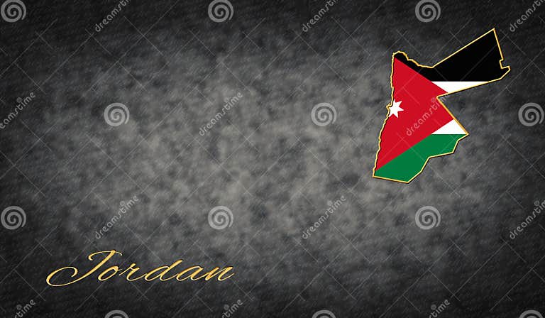 Jordan Symbols, Map of Jordan Stock Photo - Image of crafts, history ...