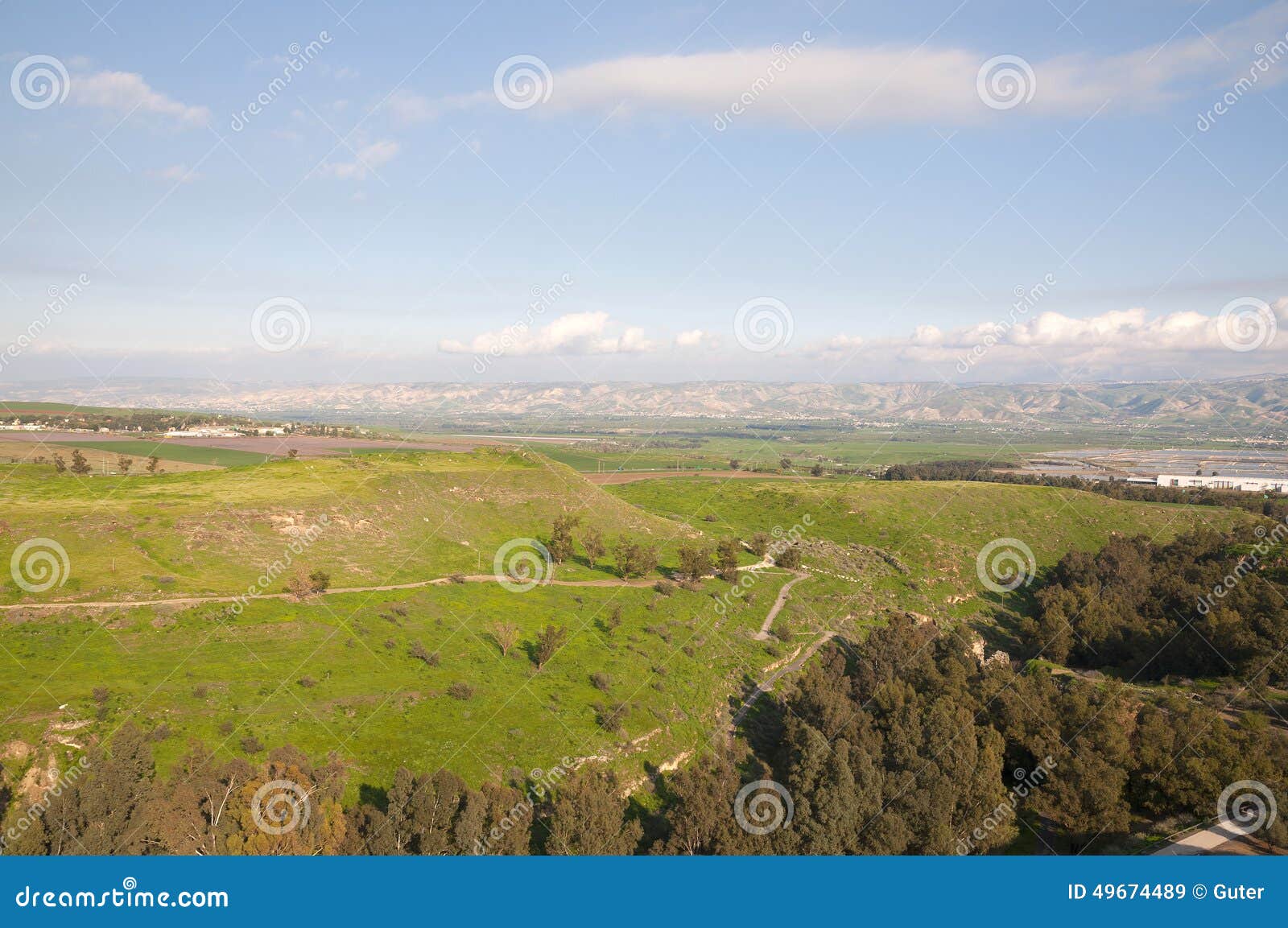 Jordan Valley, Ajloun, Jabal Ajlun, Mount Ajlun, Jordan, Middle East ...