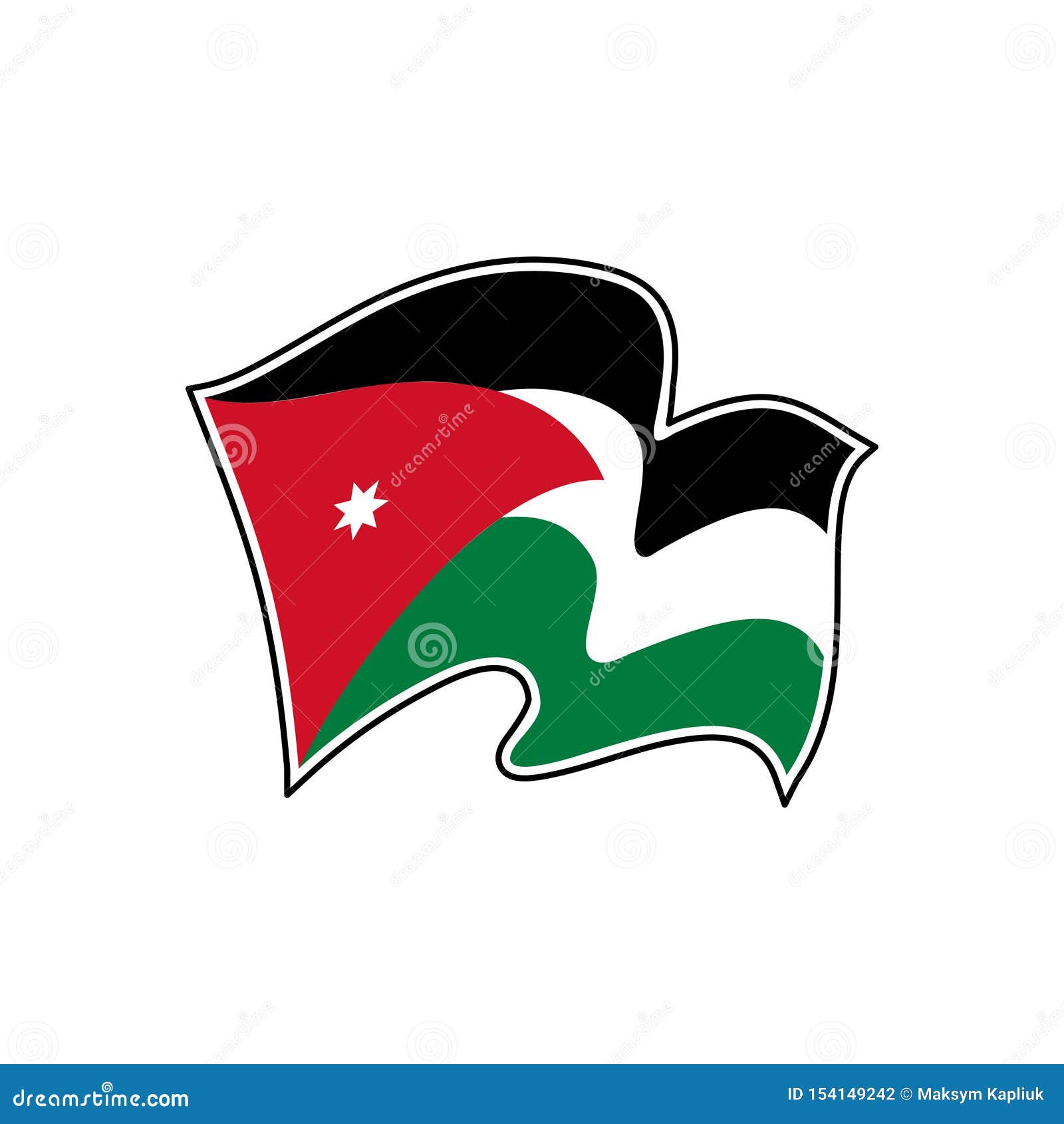Amman Flag Jordan Stock Illustrations – 1,488 Amman Flag Jordan Stock ...
