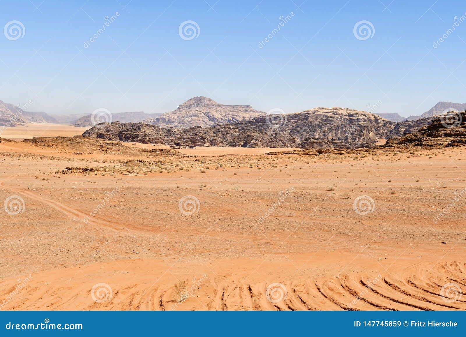Jordan, Wadi Rum, Middle East, Arid Landscape Stock Image - Image of ...