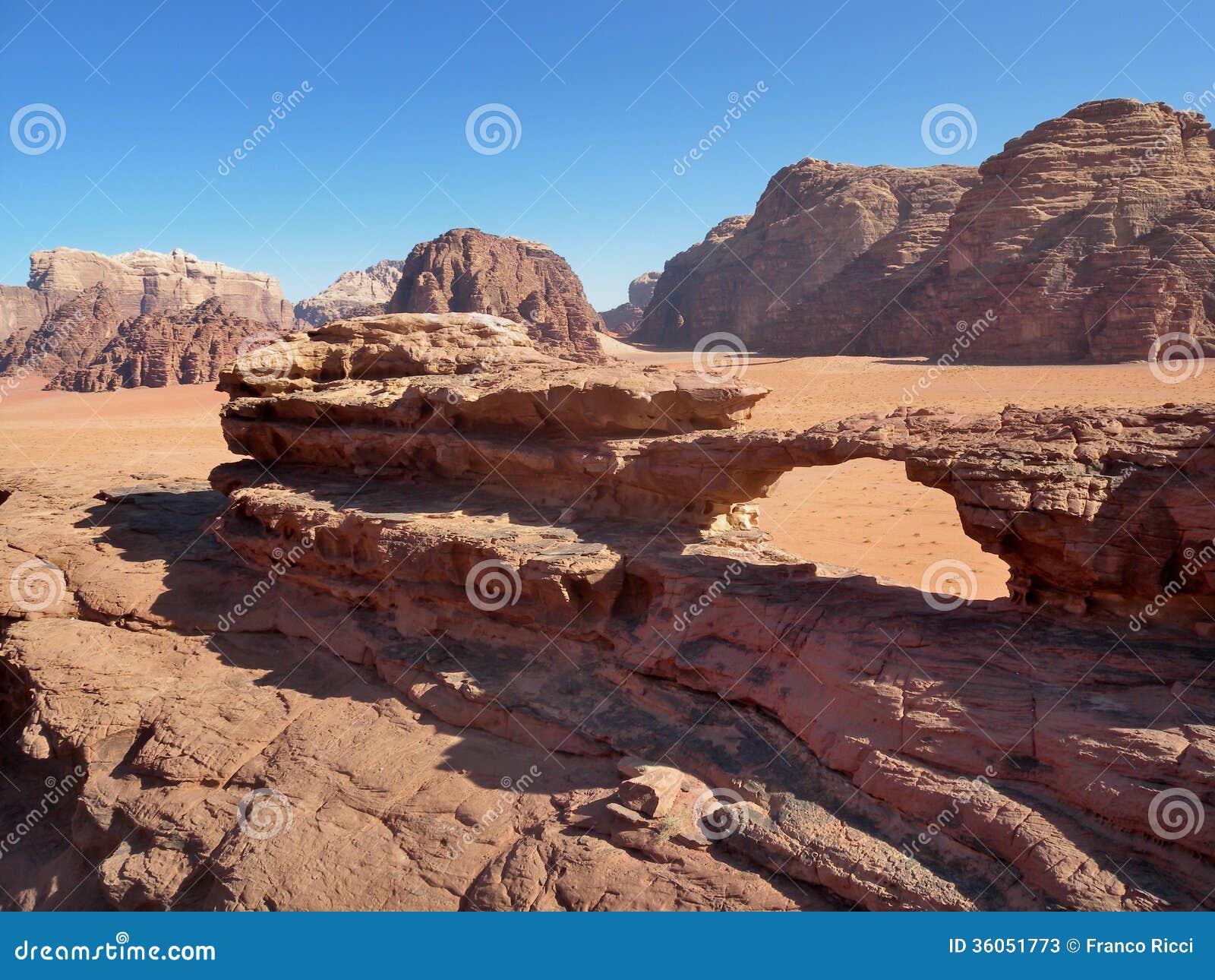 Jordan - Wadi Rum desert stock image. Image of journey - 36051773