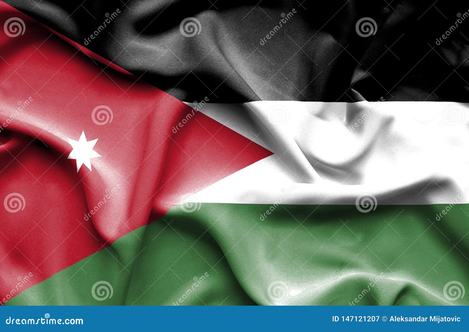 Jordan waving flag stock illustration. Illustration of history - 147121207