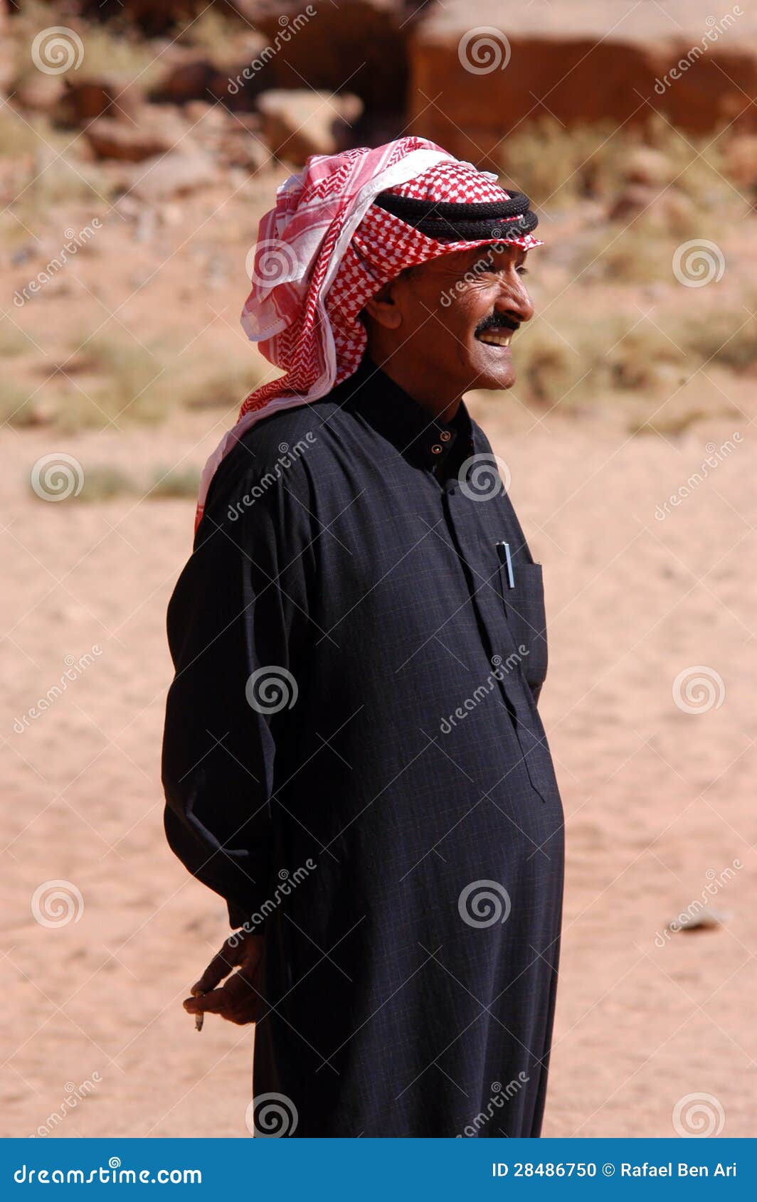 Jordanian man editorial image. Image of desolation, nature - 28486750