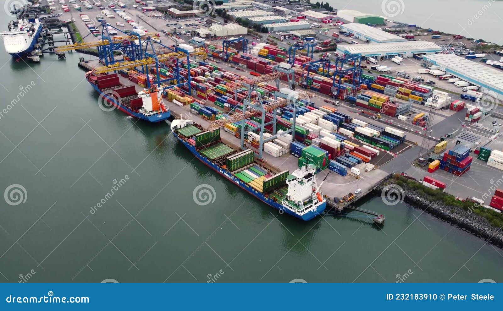 JORK RULER and BG RUBY Containers by Crane Working at Container ...