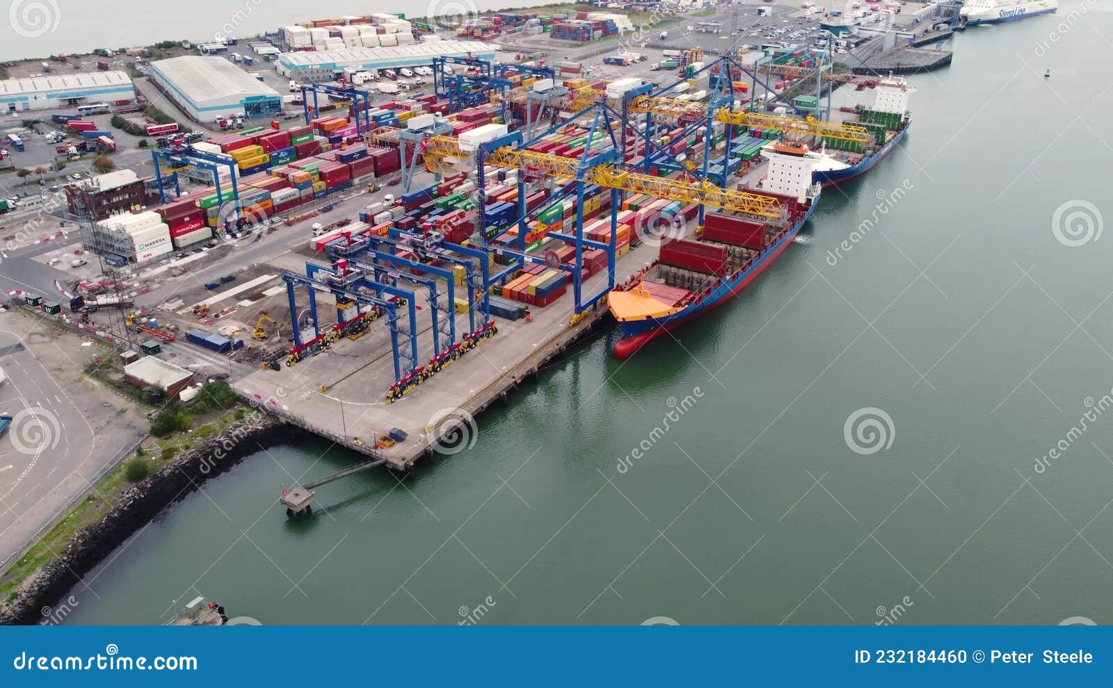 JORK RULER and BG RUBY Containers by Crane Working at Container ...