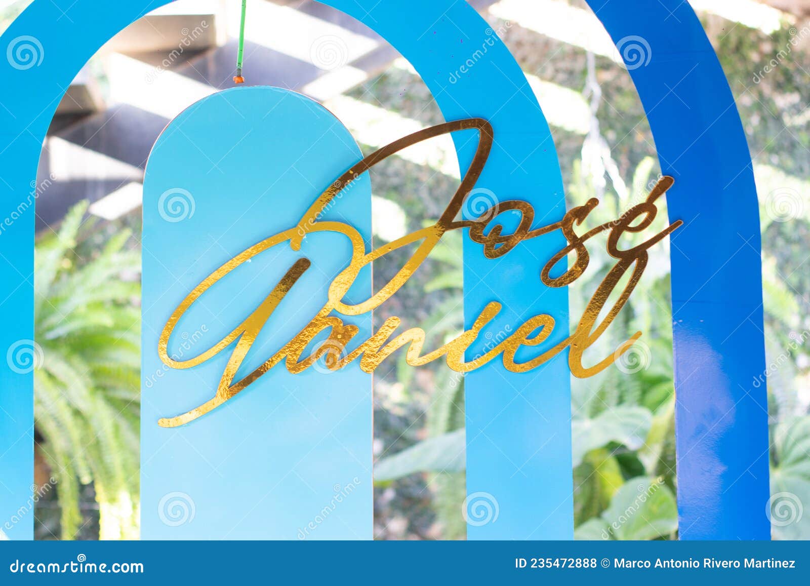 Jose Daniel`s Name Written in Spanish Stock Photo - Image of letter ...