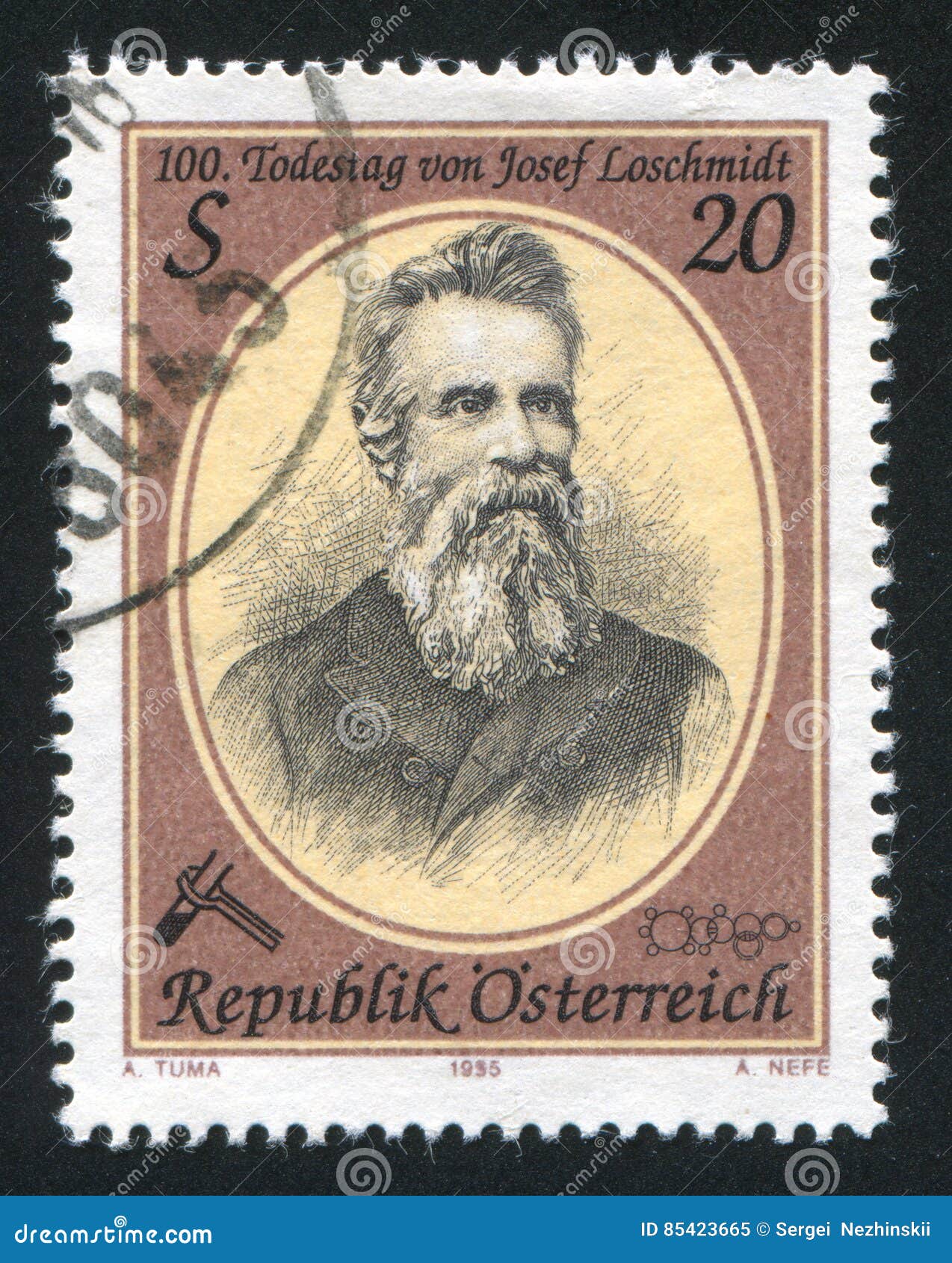 Josef Loschmidt image éditorial. Image du illustration - 85423665