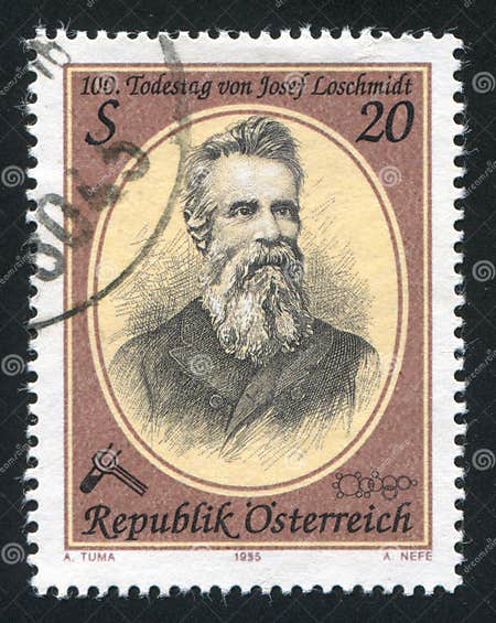 Josef Loschmidt image éditorial. Image du illustration - 85423665