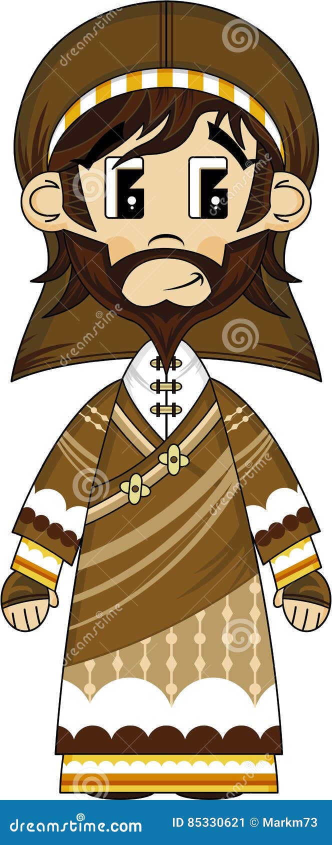 Joseph Biblical Cartoon Character Illustrazione Vettoriale ...