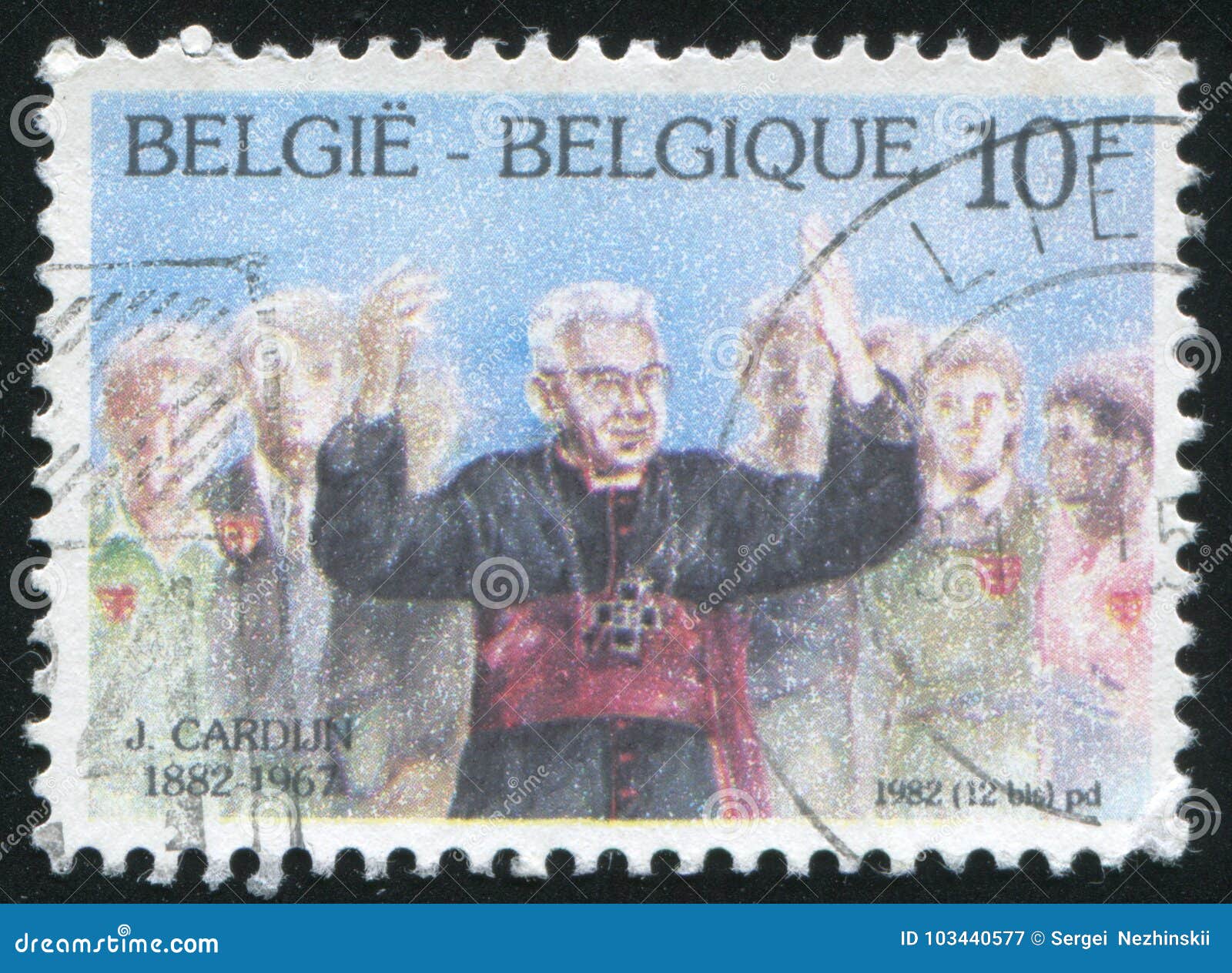 Joseph Cardijn cardinal fotografía editorial. Imagen de templo - 103440577