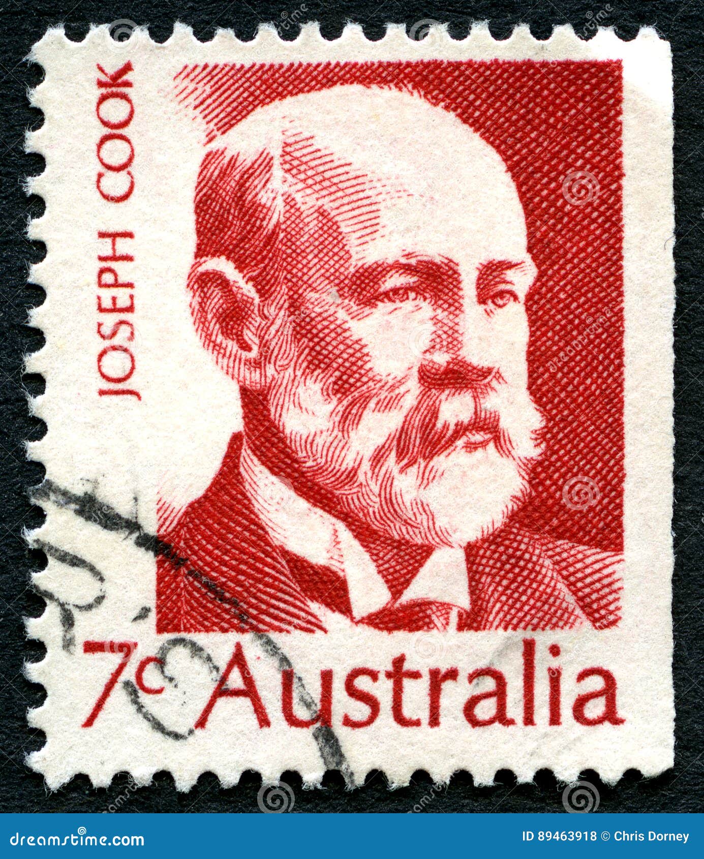 Joseph Cook Australian Postage Stamp Redaktionelles Stockfoto - Bild ...