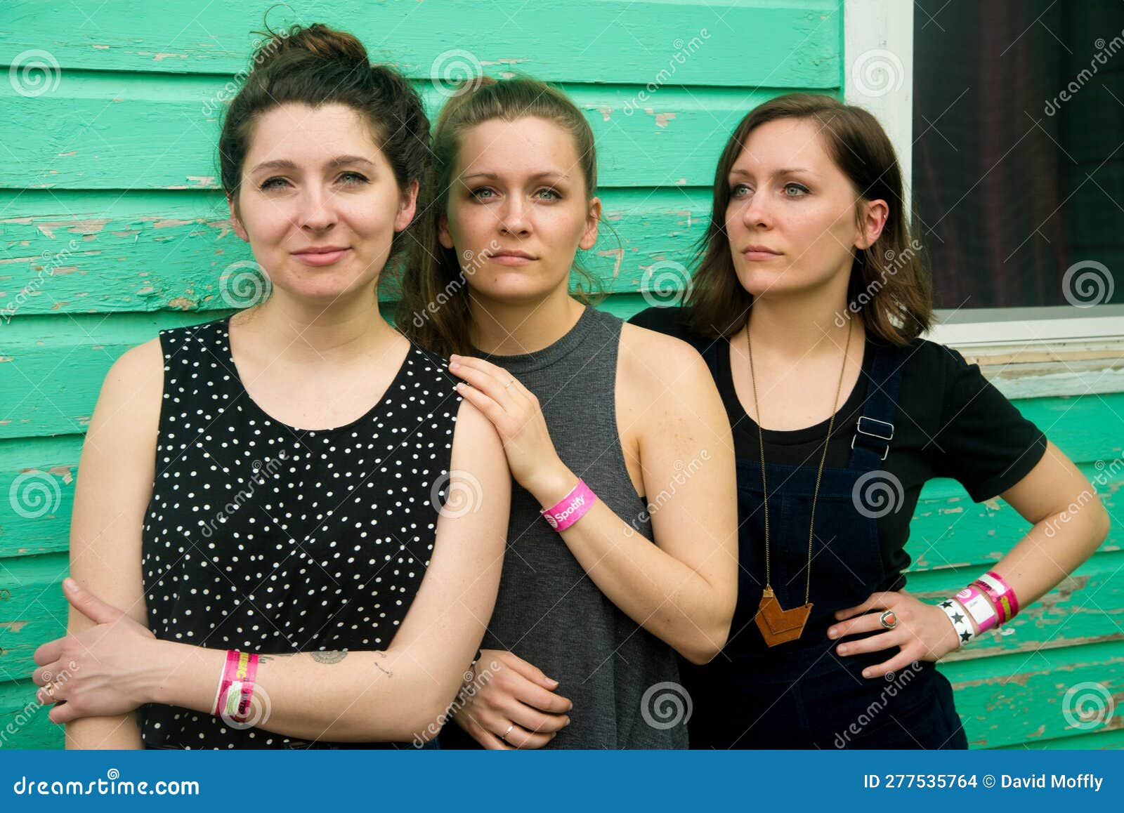 A Portrait of the Band Joseph after Filming a Performance at Ear ...