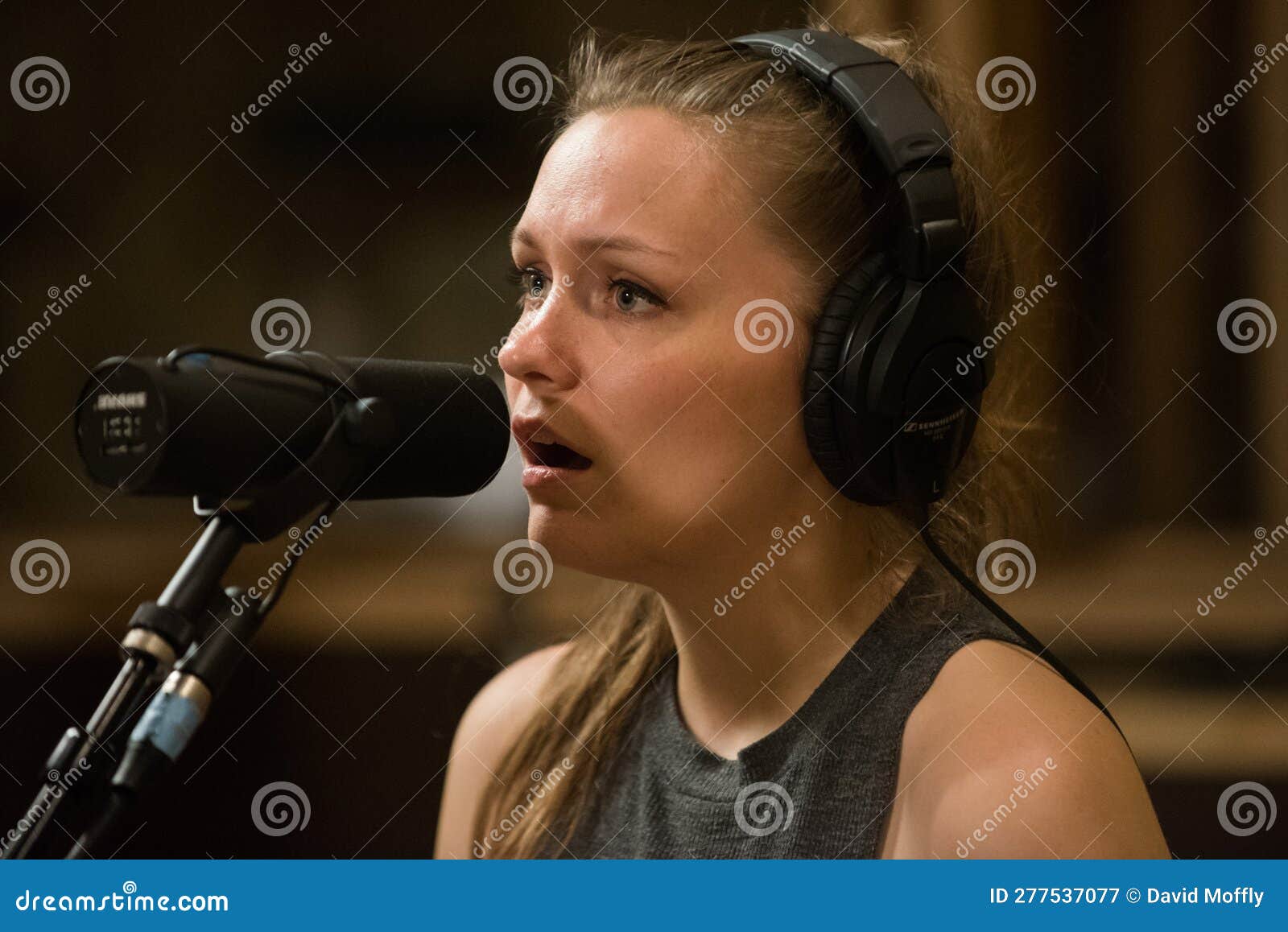 Joseph Filming a Performance at Ear Studios in Austin Texas Editorial ...