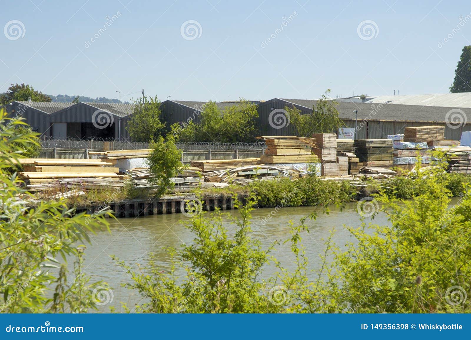 Joseph Griggs Timber Yard editorial stock photo. Image of urban - 149356398