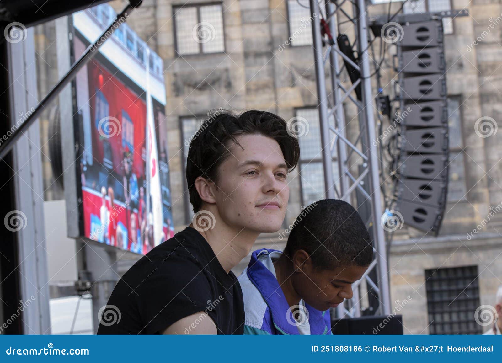 Joshua De Roos at the Student Demonstration at Amsterdam the ...